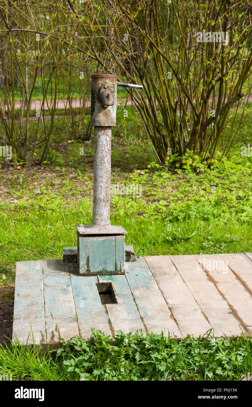 Oldest functioning water column Stock Photo - Alamy