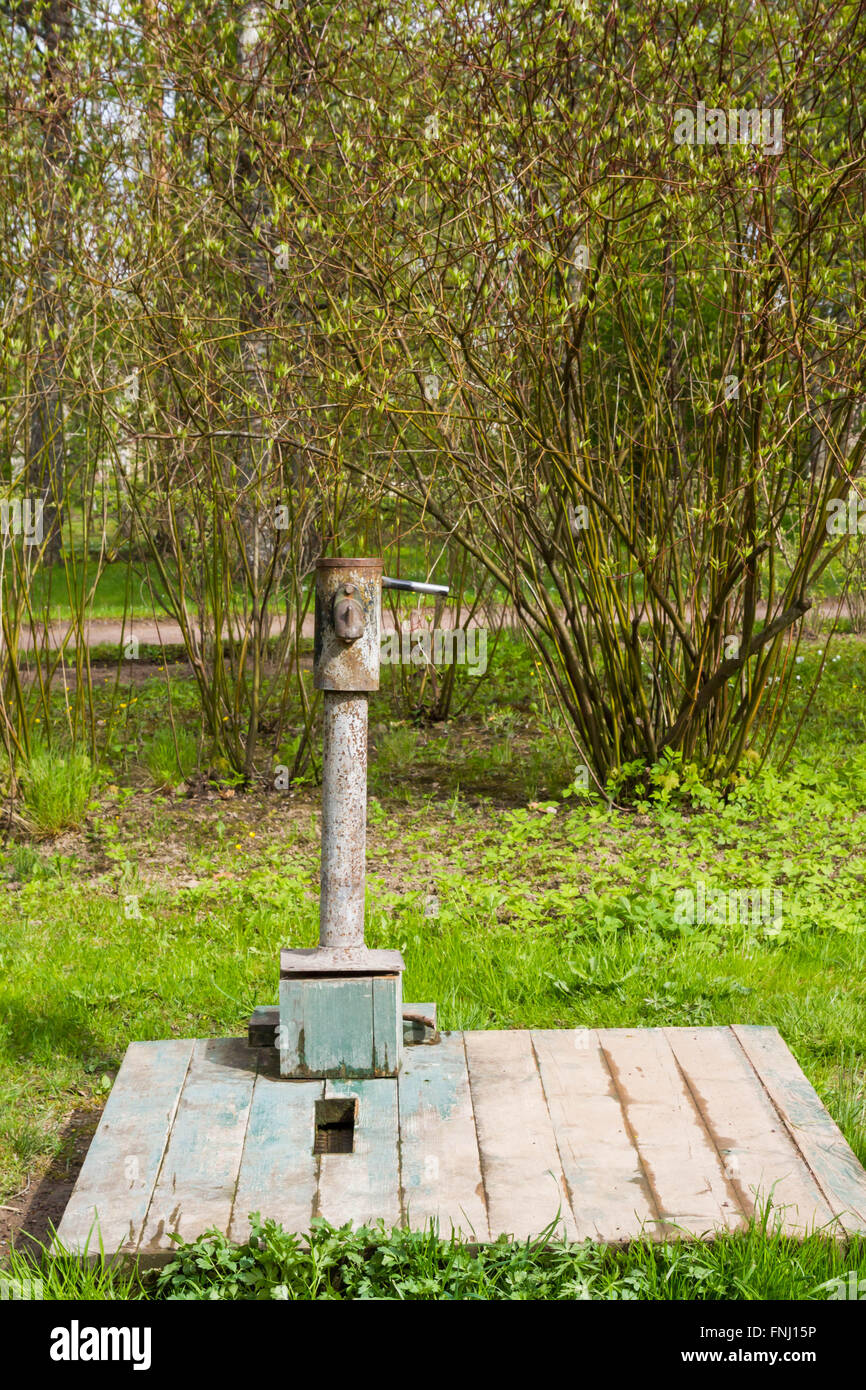 Oldest functioning water column Stock Photo - Alamy