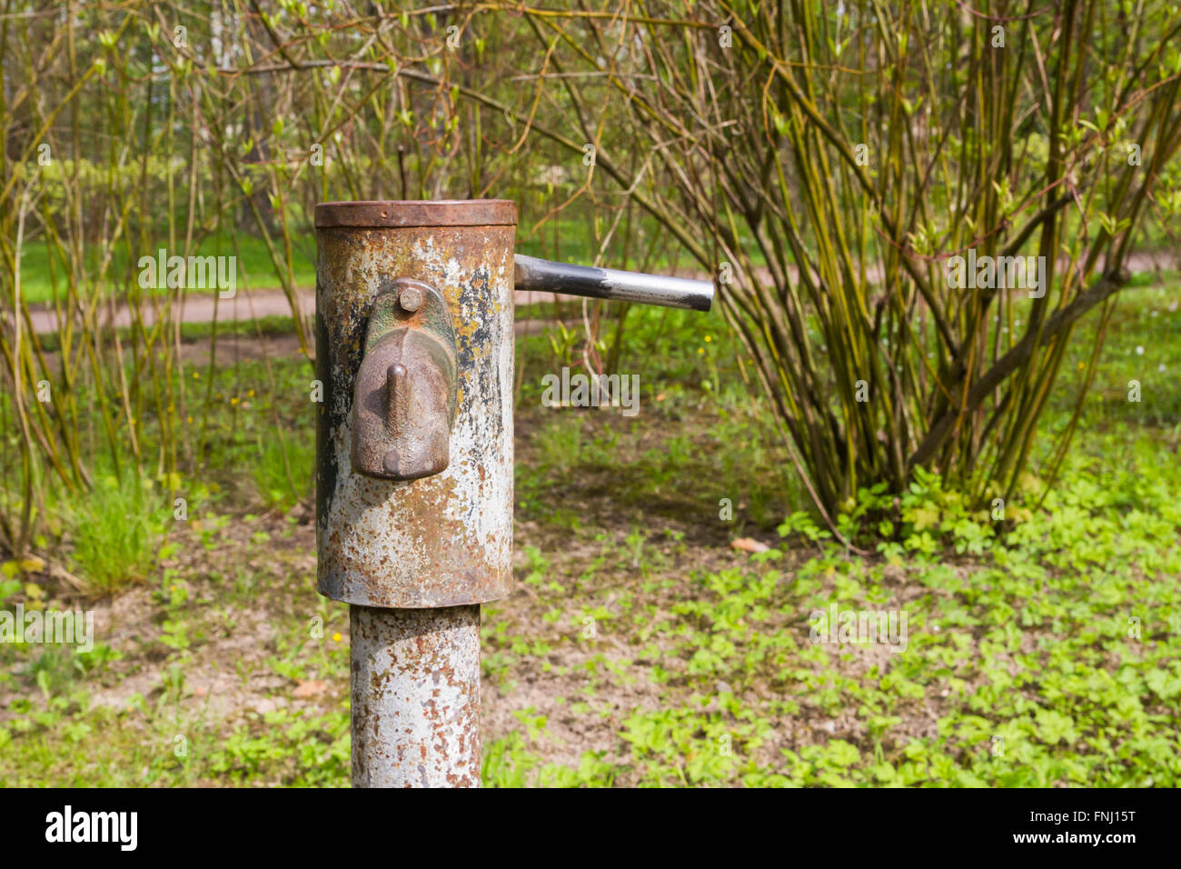 Oldest functioning water column Stock Photo - Alamy