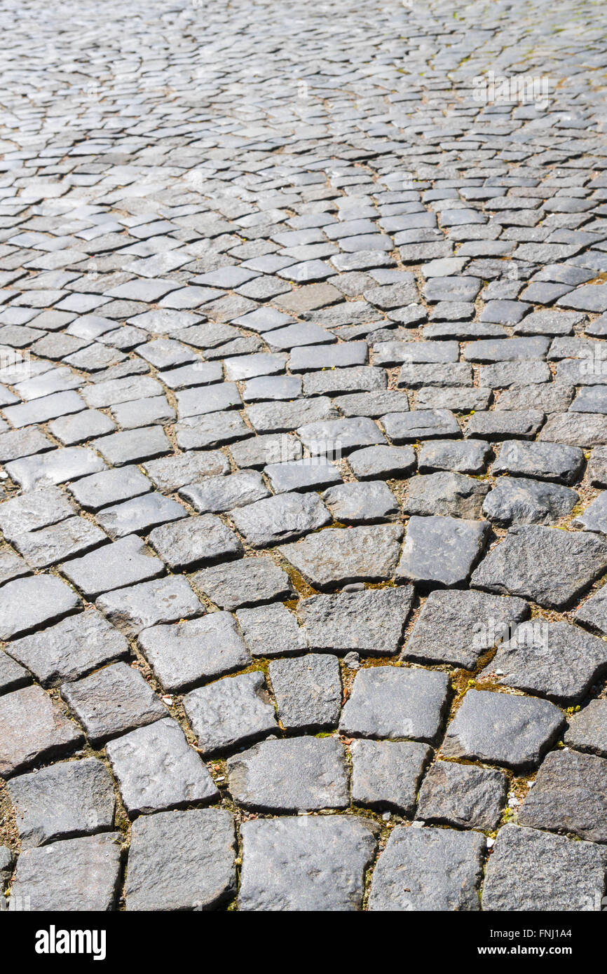 The road is paved with large stone Stock Photo - Alamy