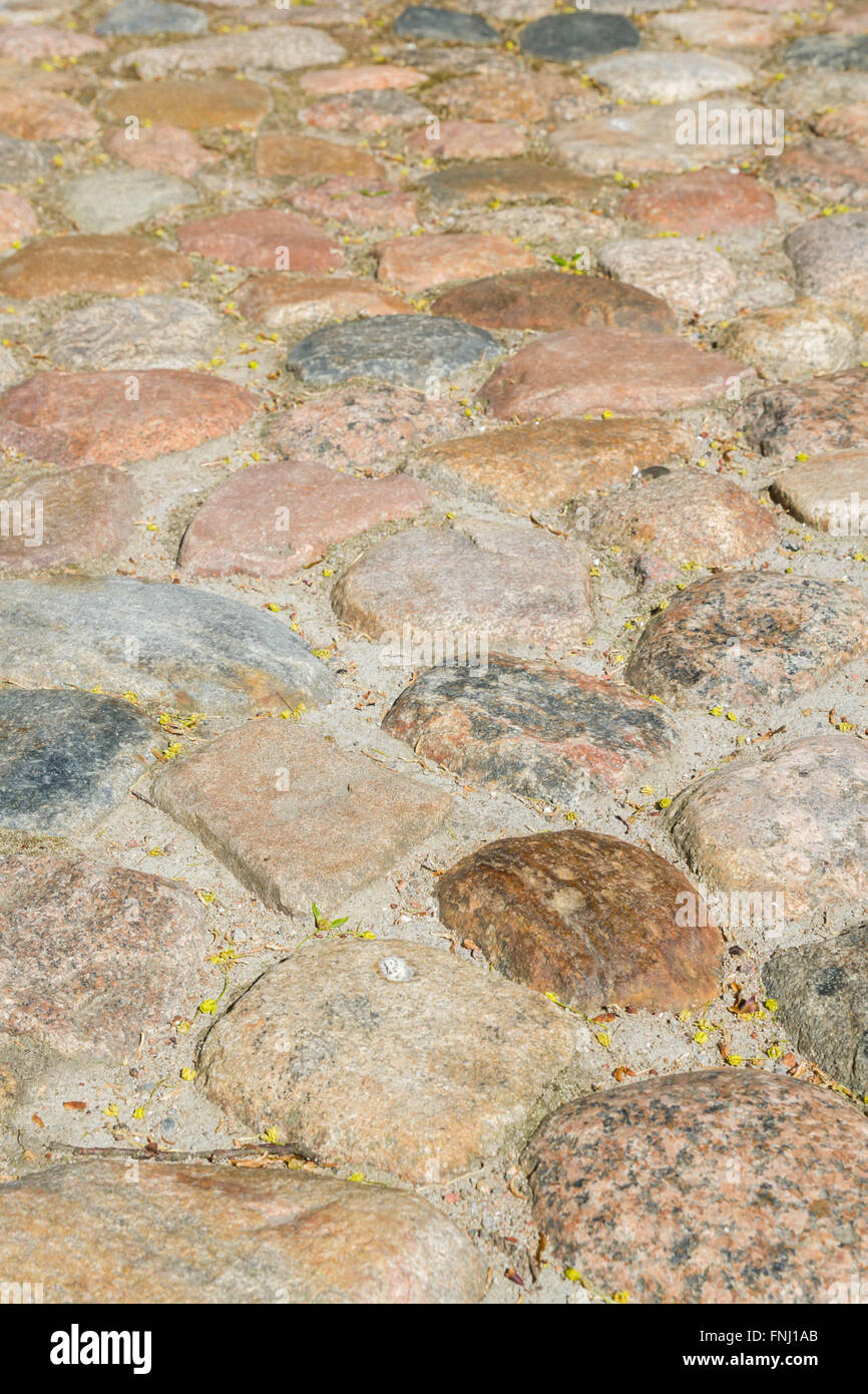 The road is paved with large stone Stock Photo - Alamy