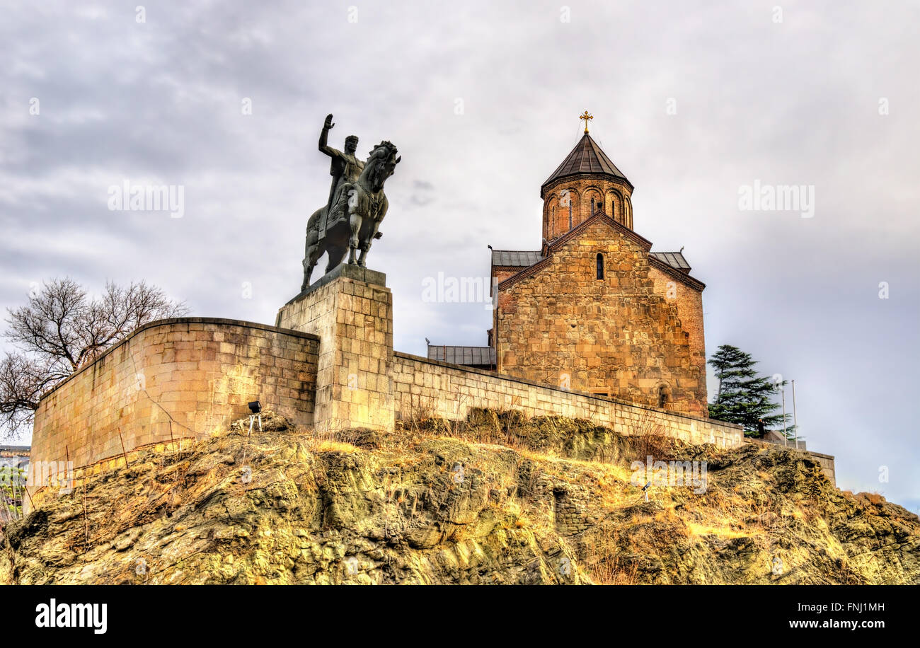 Monument of King Vakhtang I Gorgasali in Tbilisi Stock Photo - Alamy