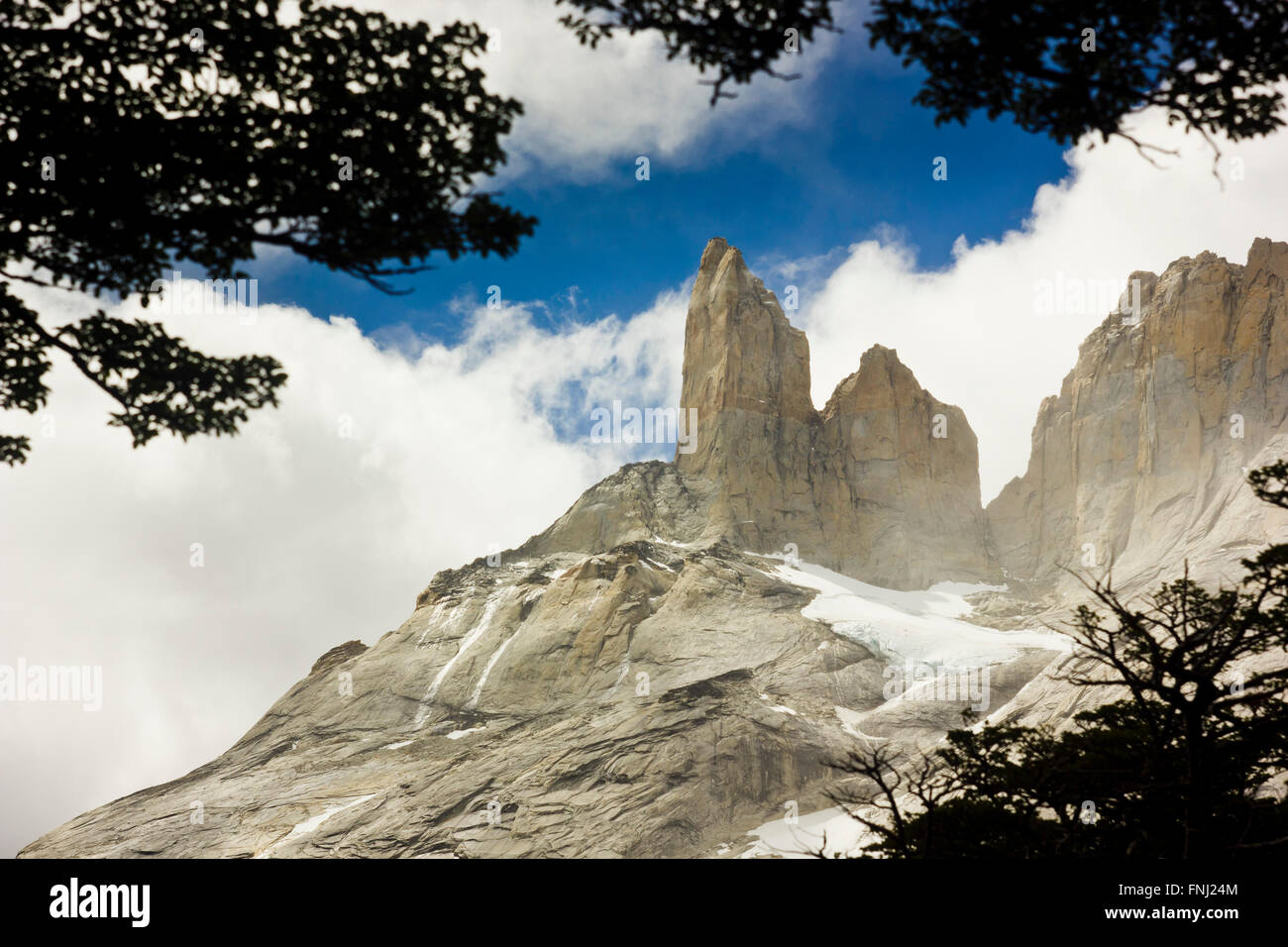 torres del paine towers in patagonia Stock Photo - Alamy