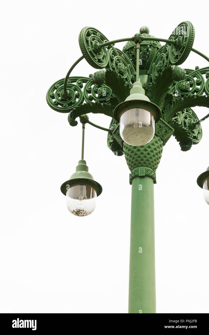 Electric ancient pillar with three glass plutonomy Stock Photo - Alamy