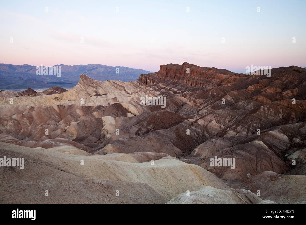 Zabriskie point sunrise death valley hi-res stock photography and ...