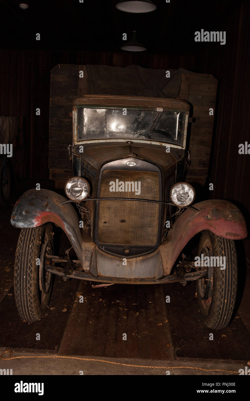 Ford Model T truck in garage at Ardenwood Historic Farm, Fremont ...
