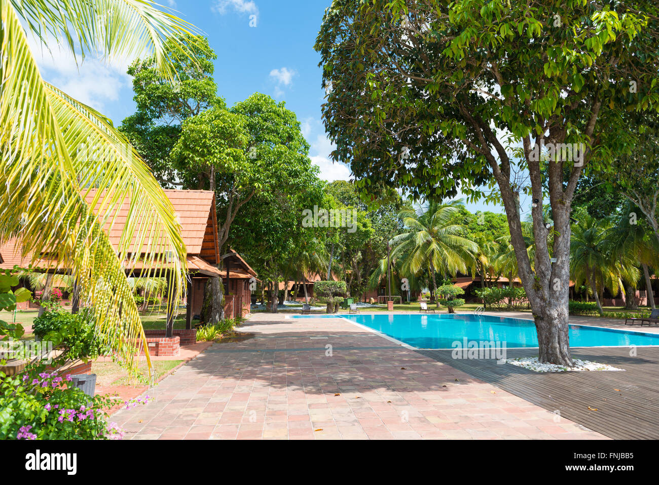 Langkawi Luxury Hotel on Cenang beach - Moonlight Bay Stock Photo - Alamy