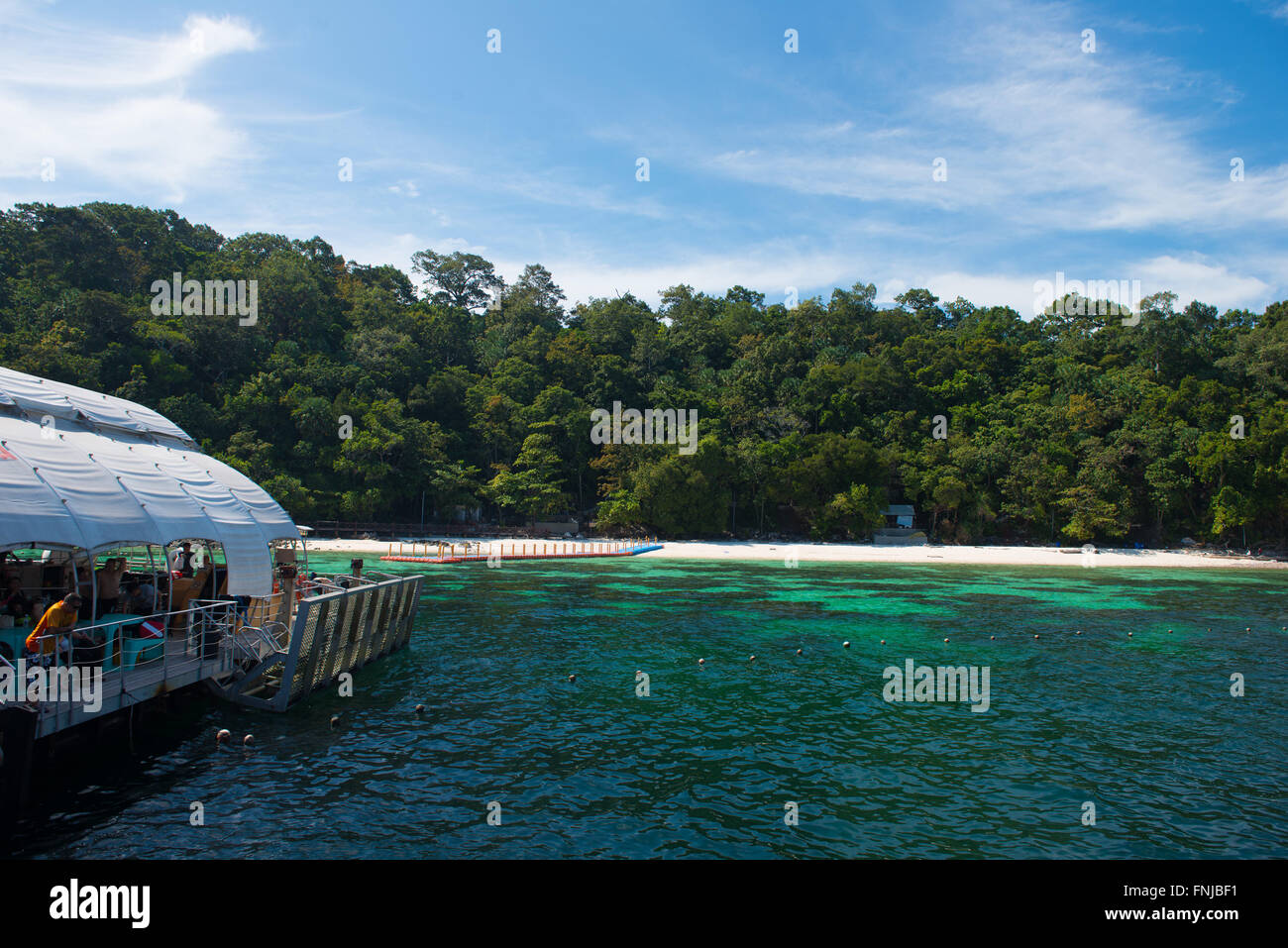 Pulau Payar island and floating platform Stock Photo - Alamy