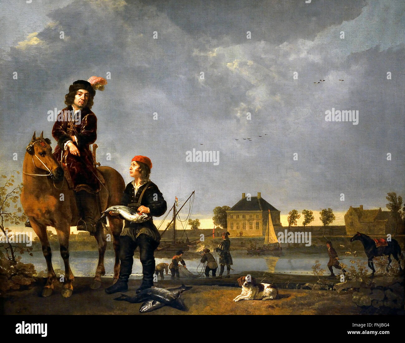 Equestrian Portrait of Pieter de Roovere (1602-1652), c. 1650 Aelbert ...