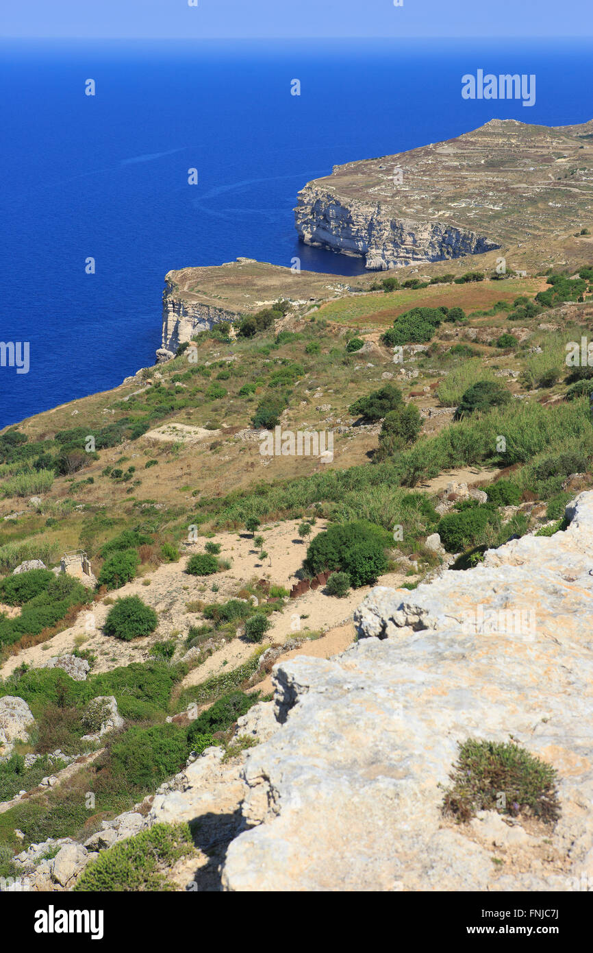 The Dingli Cliffs in Malta, Southern Europe Stock Photo - Alamy