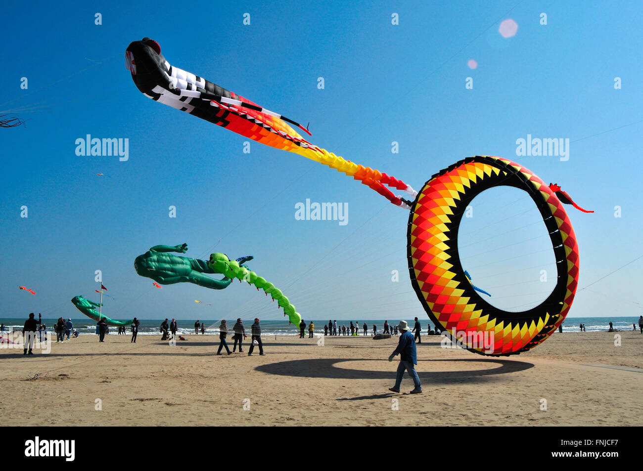 Italy, Emilia Romagna, Rimini, International Kite Festival, Kites ...