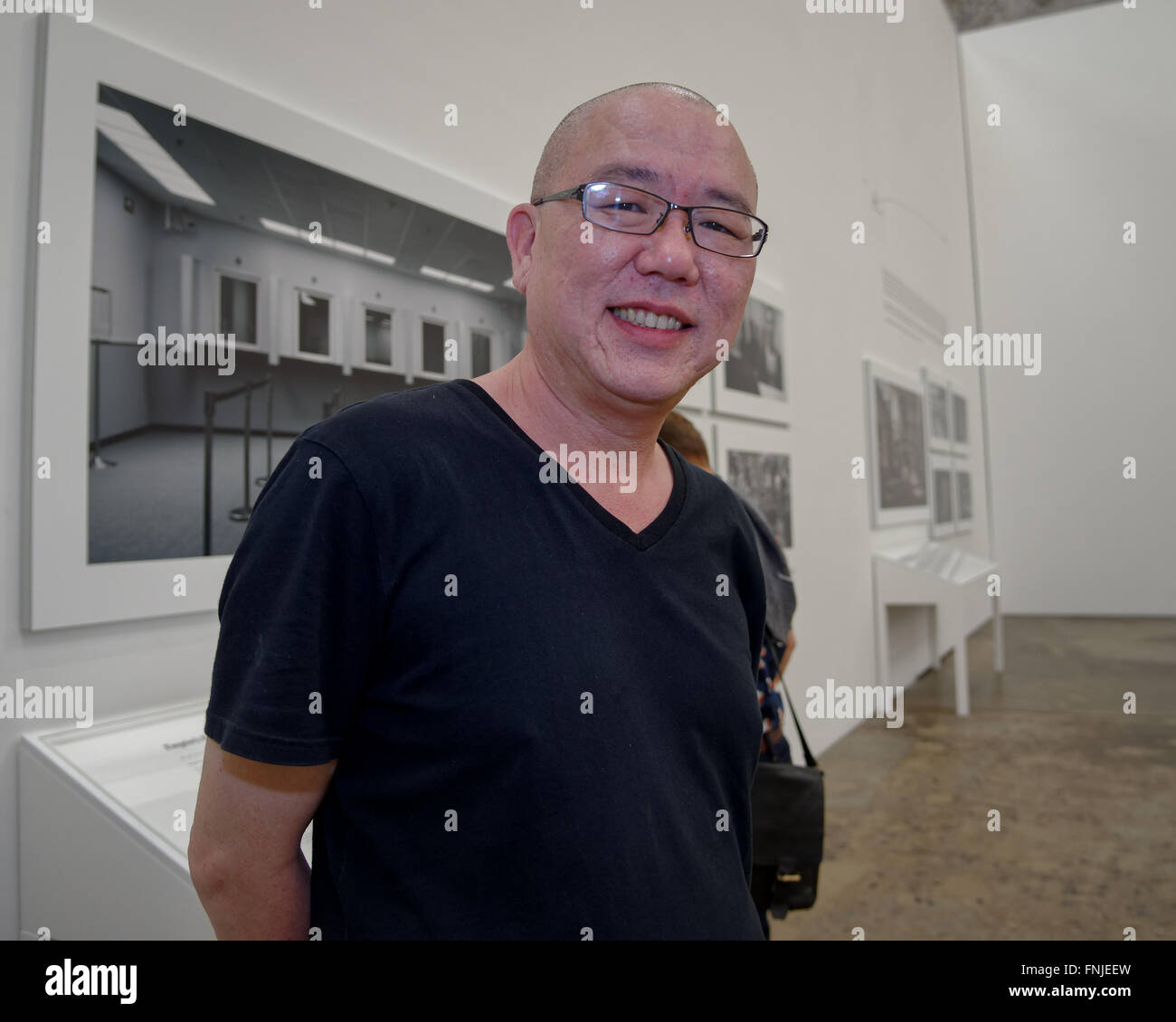 Sydney, Australia. 15th Mar, 2016. Taiwanese artist Chen Chieh-jen ...