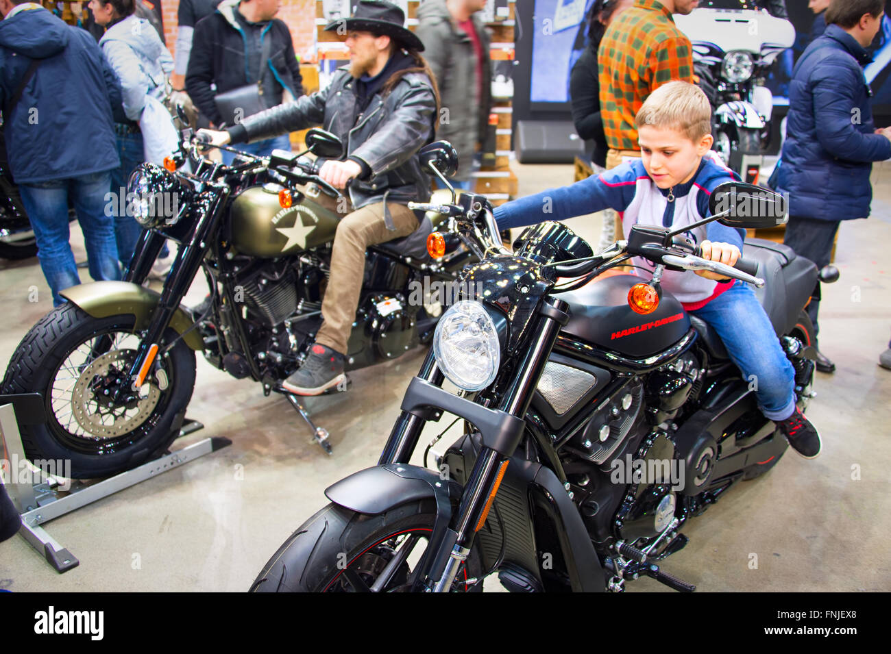Motorcycle trade show hi-res stock photography and images - Alamy