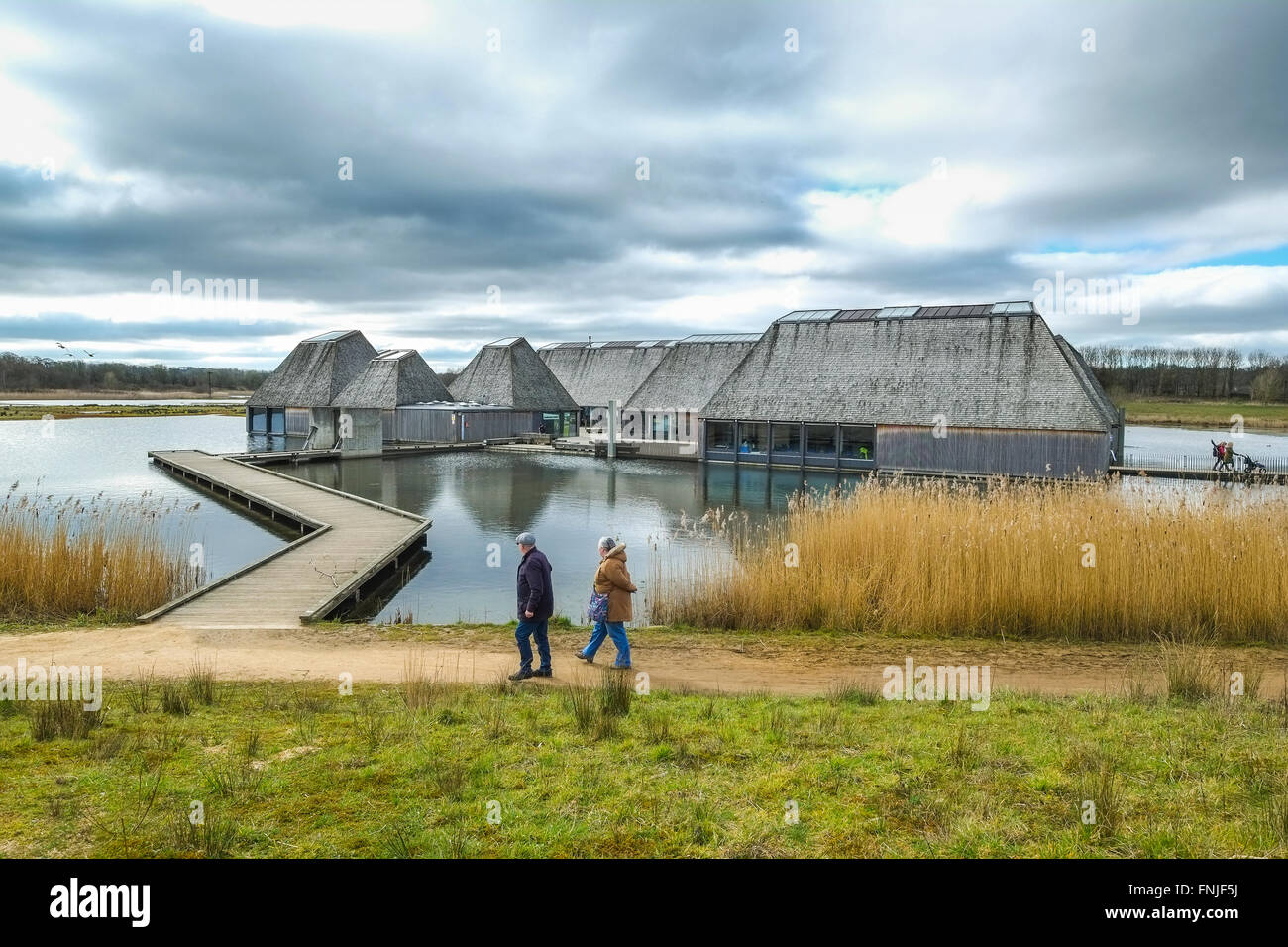 Brockholes nature reserve at Preston in Lancashire. The Lancashire ...