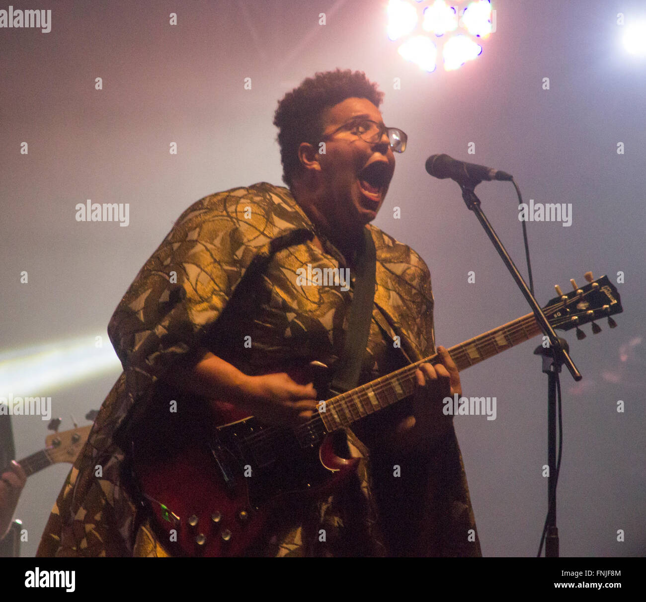 Bogota, Colombia. 11th Mar, 2016. Alabama Shakes band member Brittany ...