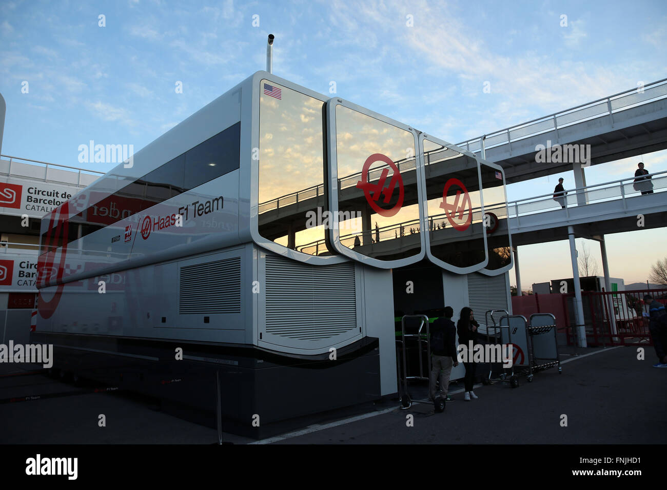 Haas f1 team motorhome in paddock High Resolution Stock Photography and ...