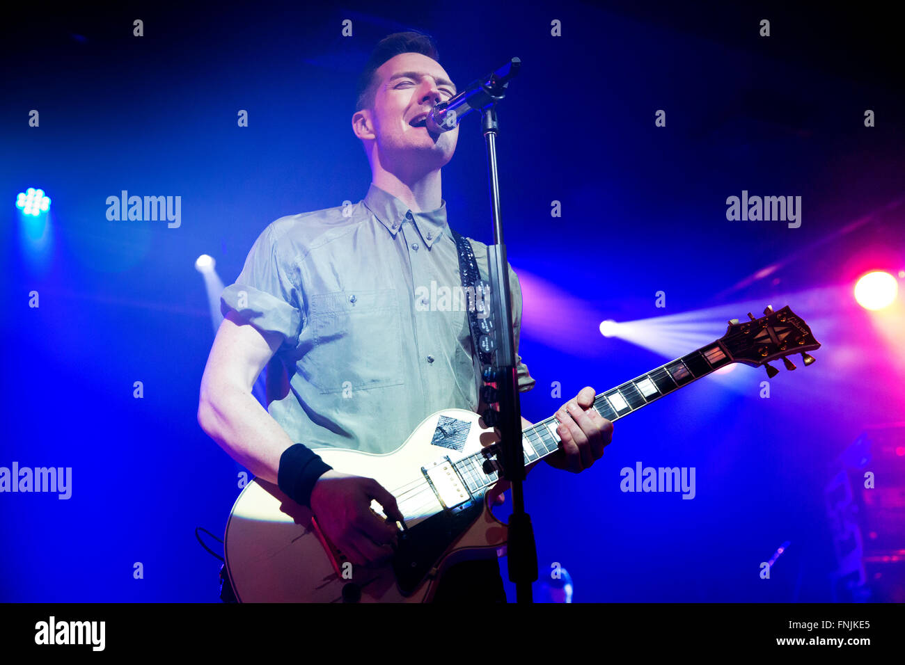 Scala, London, UK. 15th March, 2016. The Feeling - Dan Gillespie Sells ...
