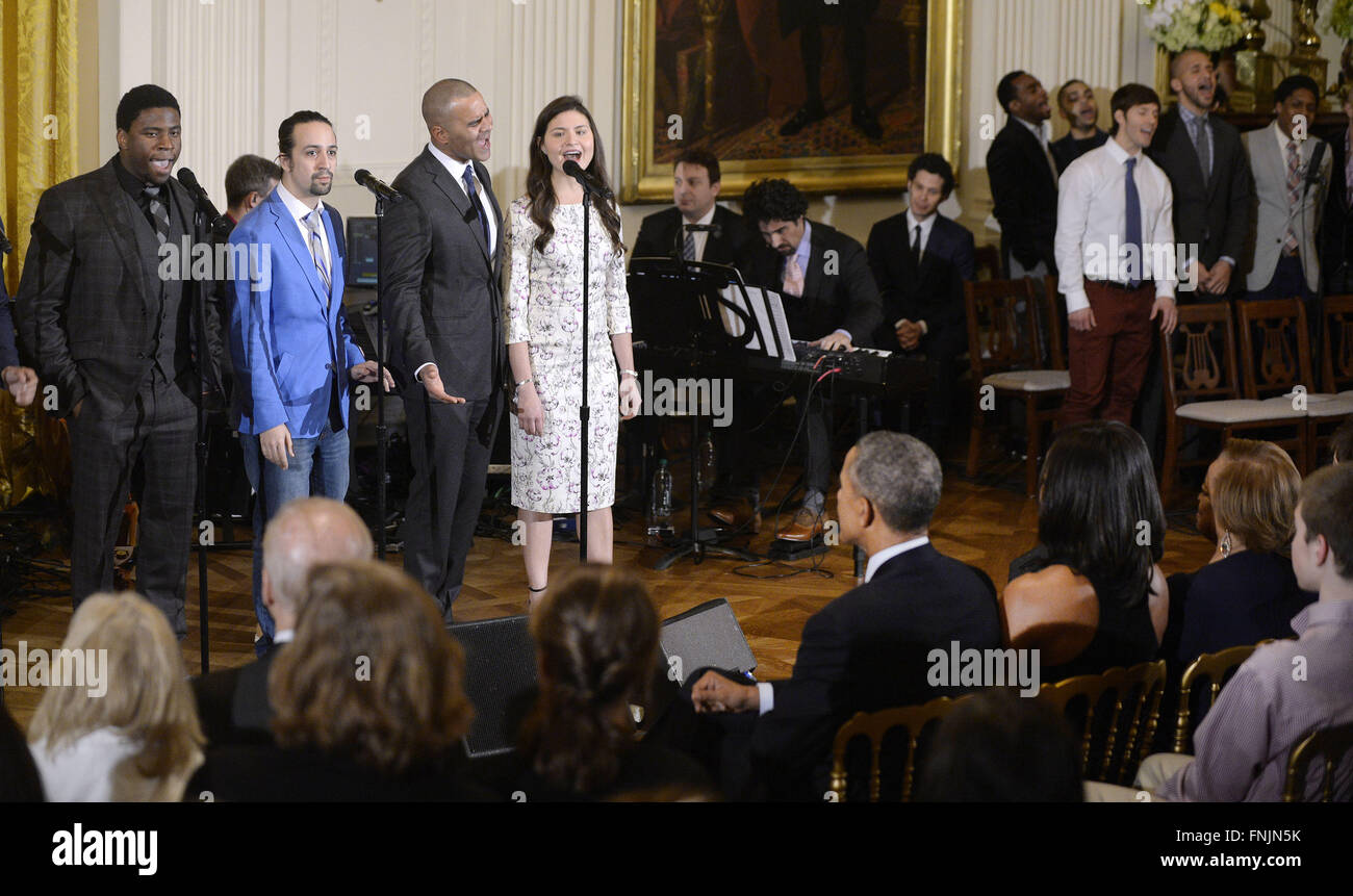 Hamilton broadway perform hi-res stock photography and images - Alamy