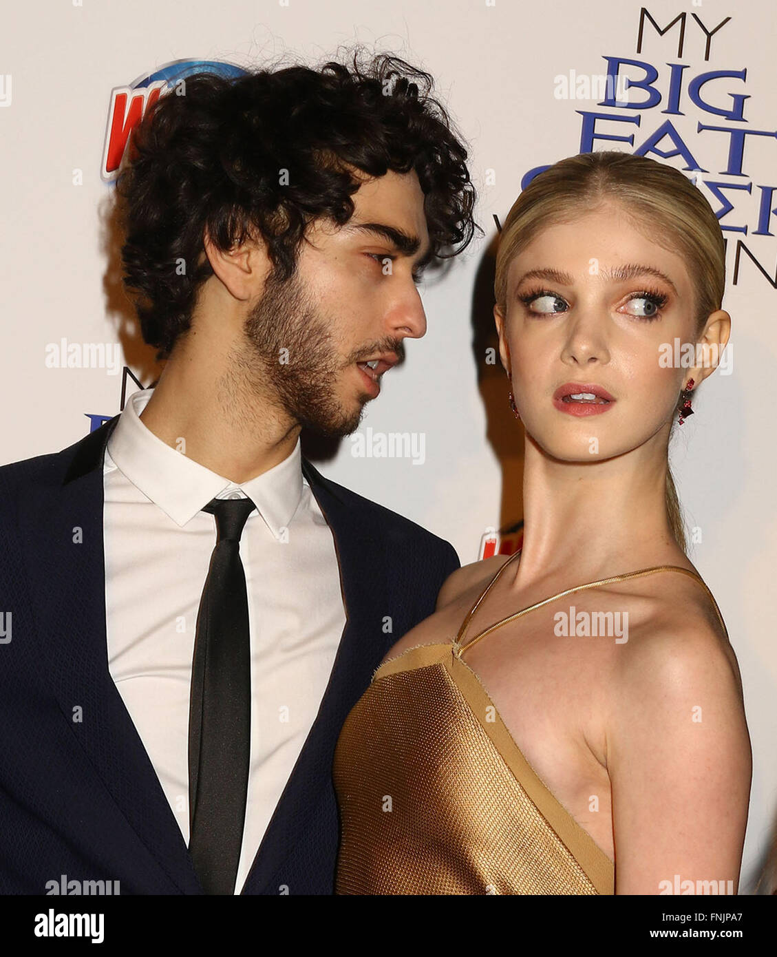 New York, USA. 15th Mar, 2016. Actors ALEX WOLFF and ELENA KAMPOURIS ...