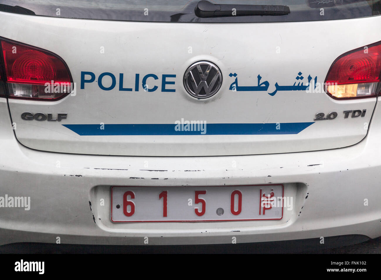 Police car, Ramallah, Palestine Stock Photo - Alamy