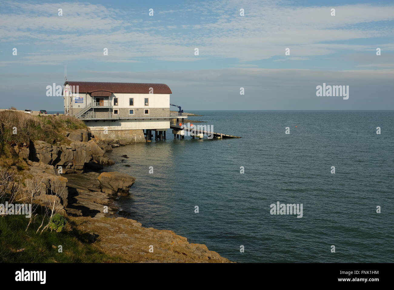 New Lifeboat Station, Moelfre, Anglesey Stock Photo - Alamy