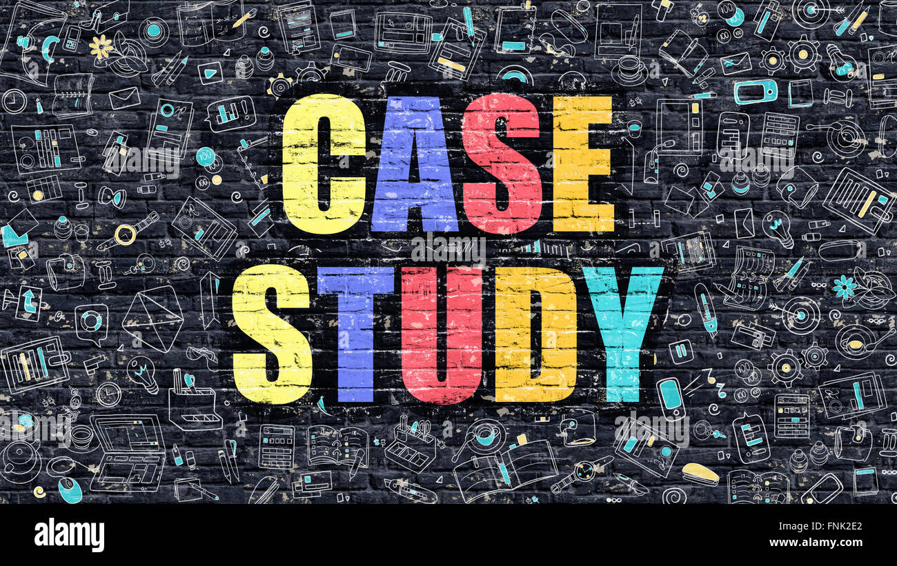 Case Study on Dark Brick Wall Stock Photo - Alamy