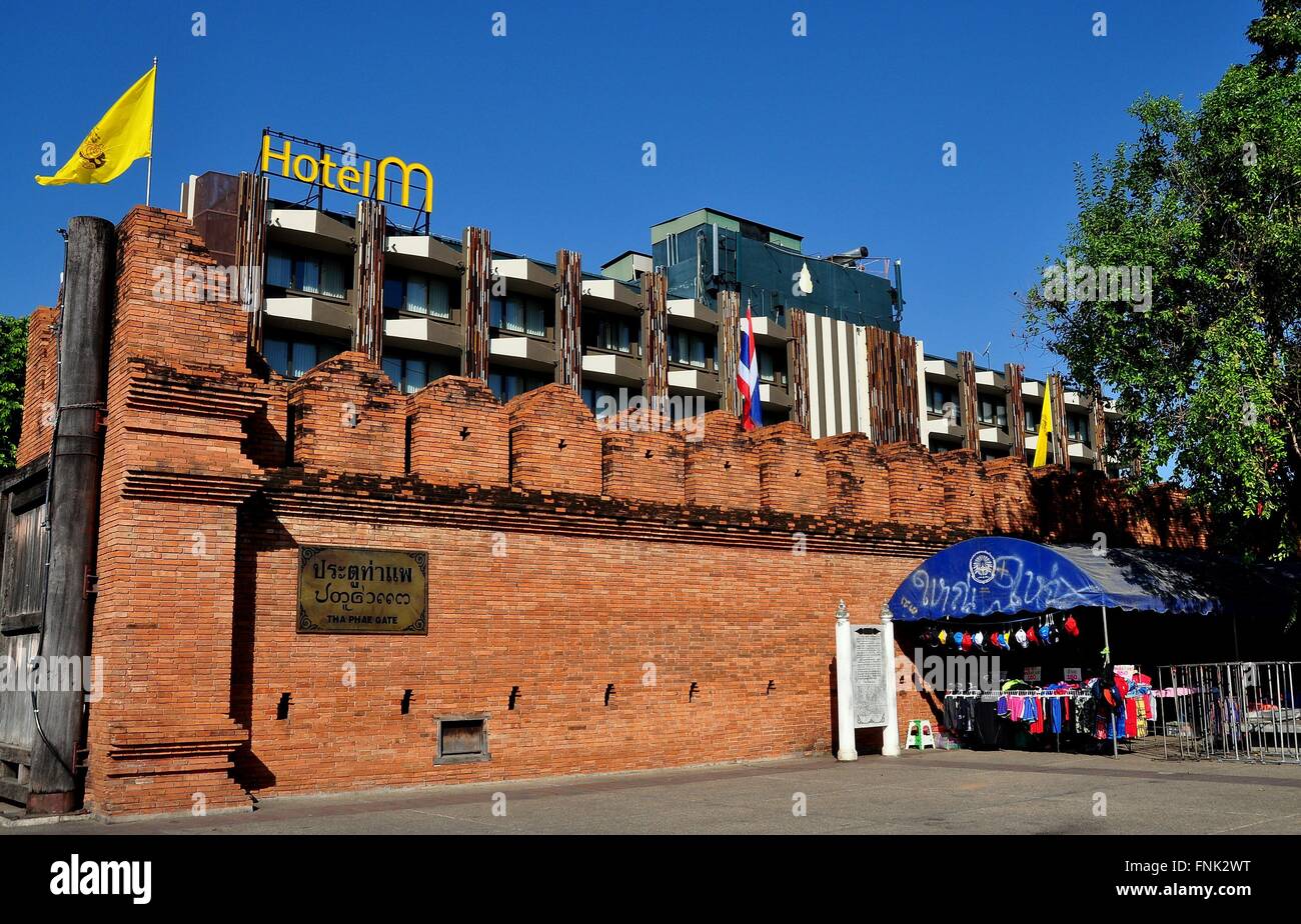 Chiang Mai, Thailand: The Tha Phae Gate and the city's brick medieval ...