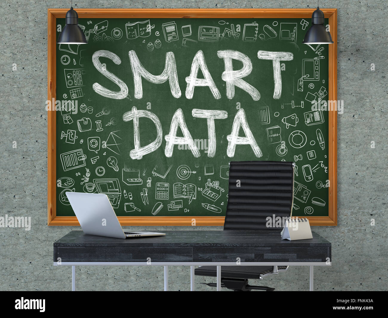 Smart Data - Hand Drawn on Green Chalkboard Stock Photo - Alamy