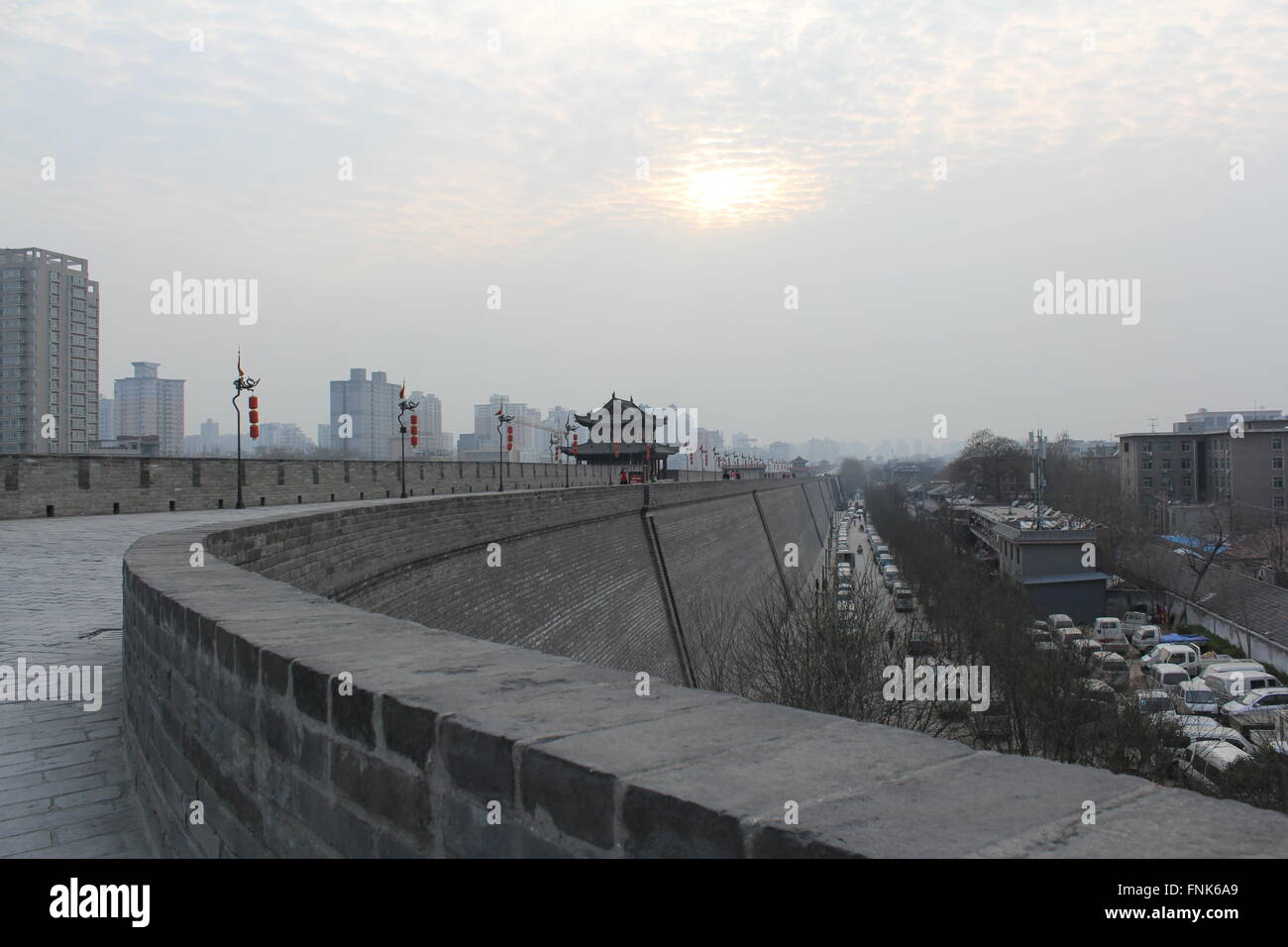 Wall of Xian, China Stock Photo - Alamy