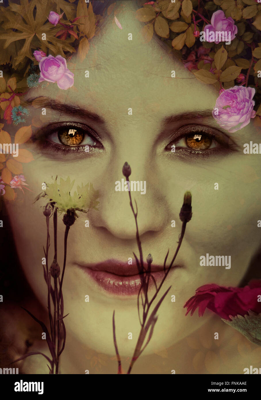 Surreal art woman face hi-res stock photography and images - Alamy