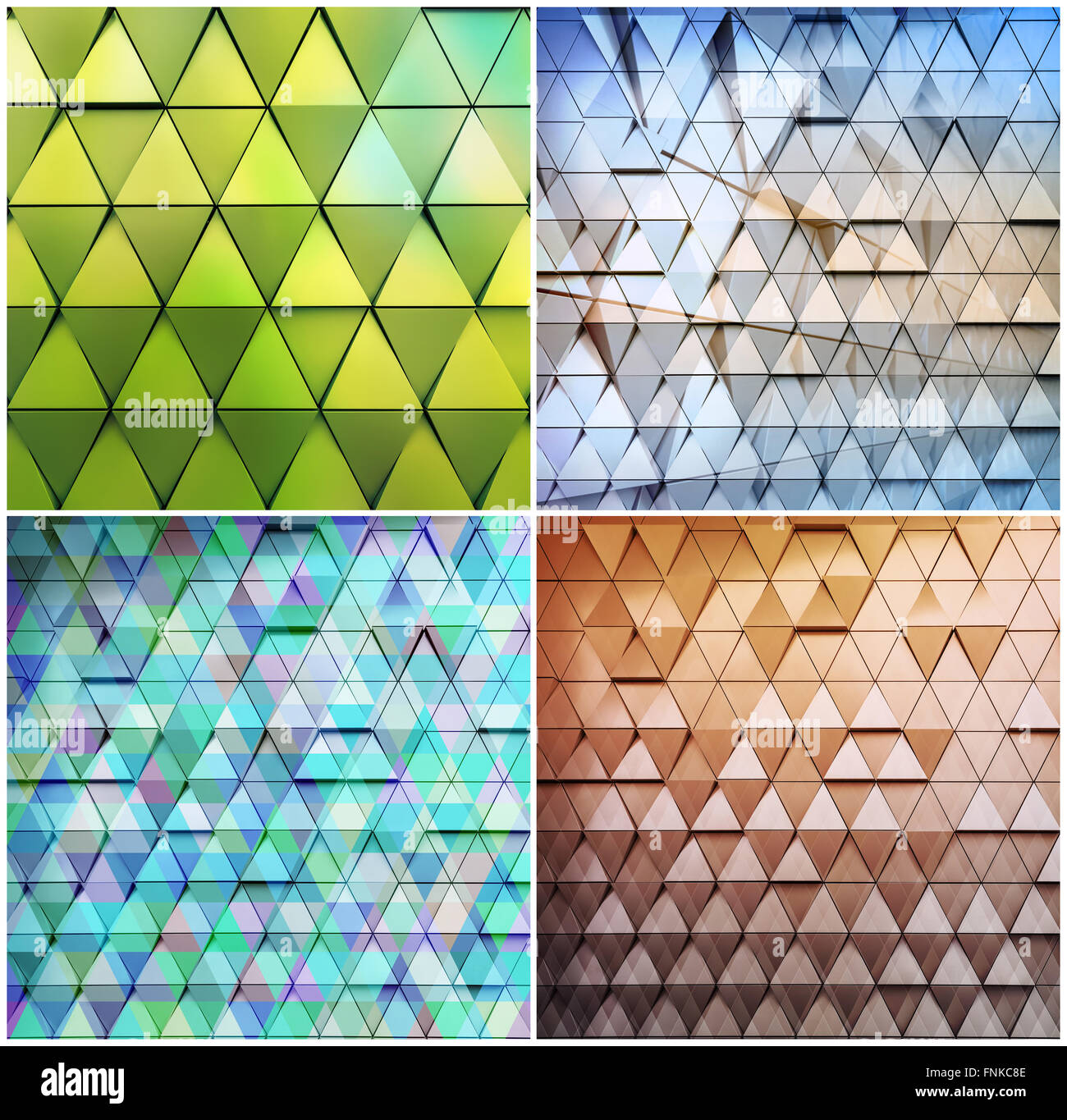 Abstract set colorfull architectural backgrounds with triangles Stock ...