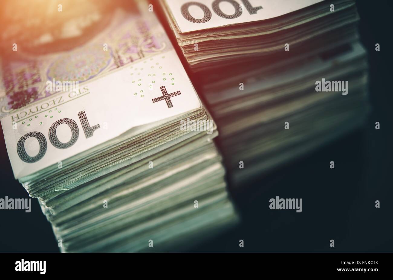 Polish Zloty Pile of Cash Closeup Photo. Poland Currency Polski Zloty ...