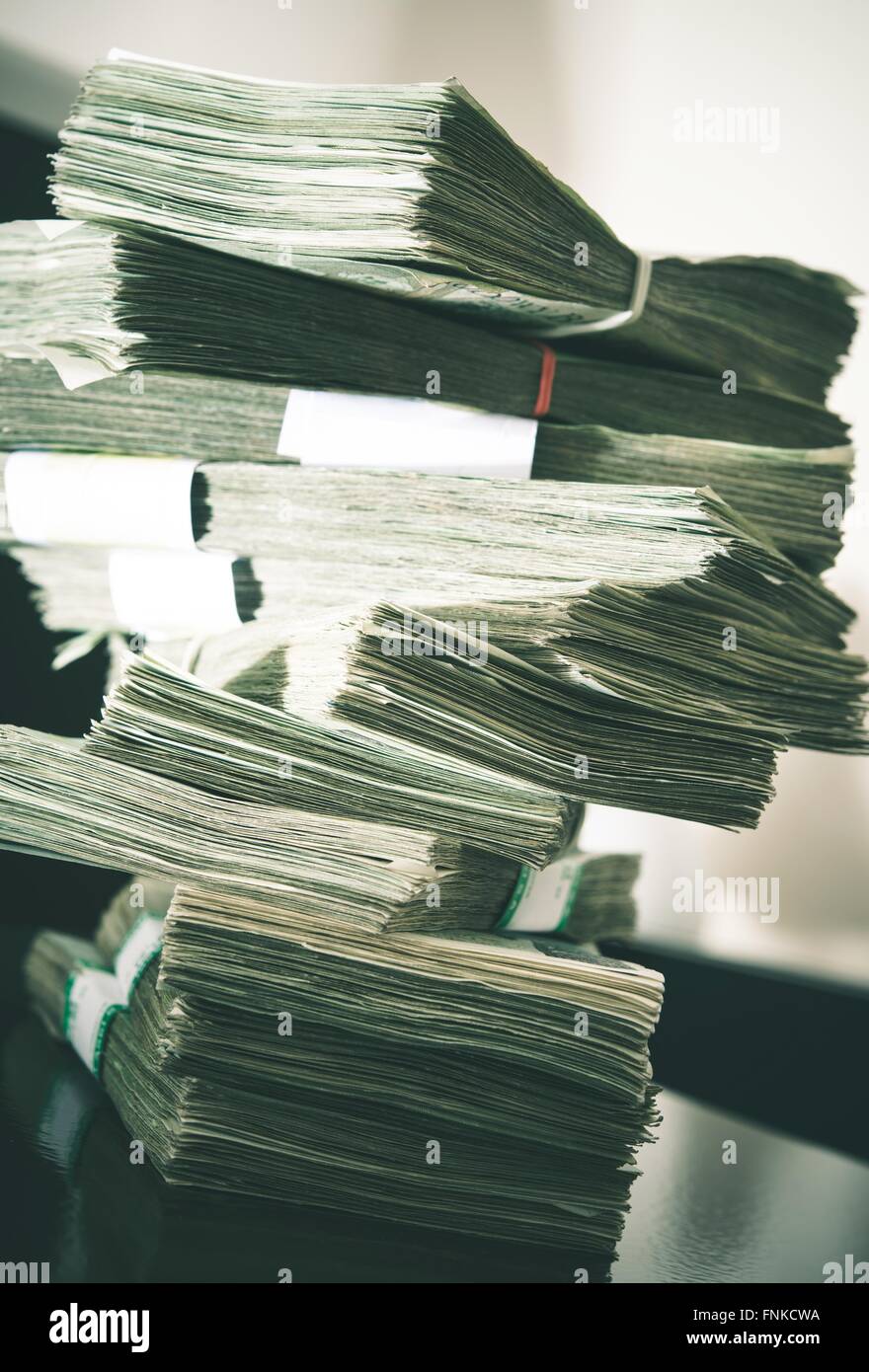 Large Amount of Cash Money. Banknotes Pile. Vertical Photo Stock Photo ...