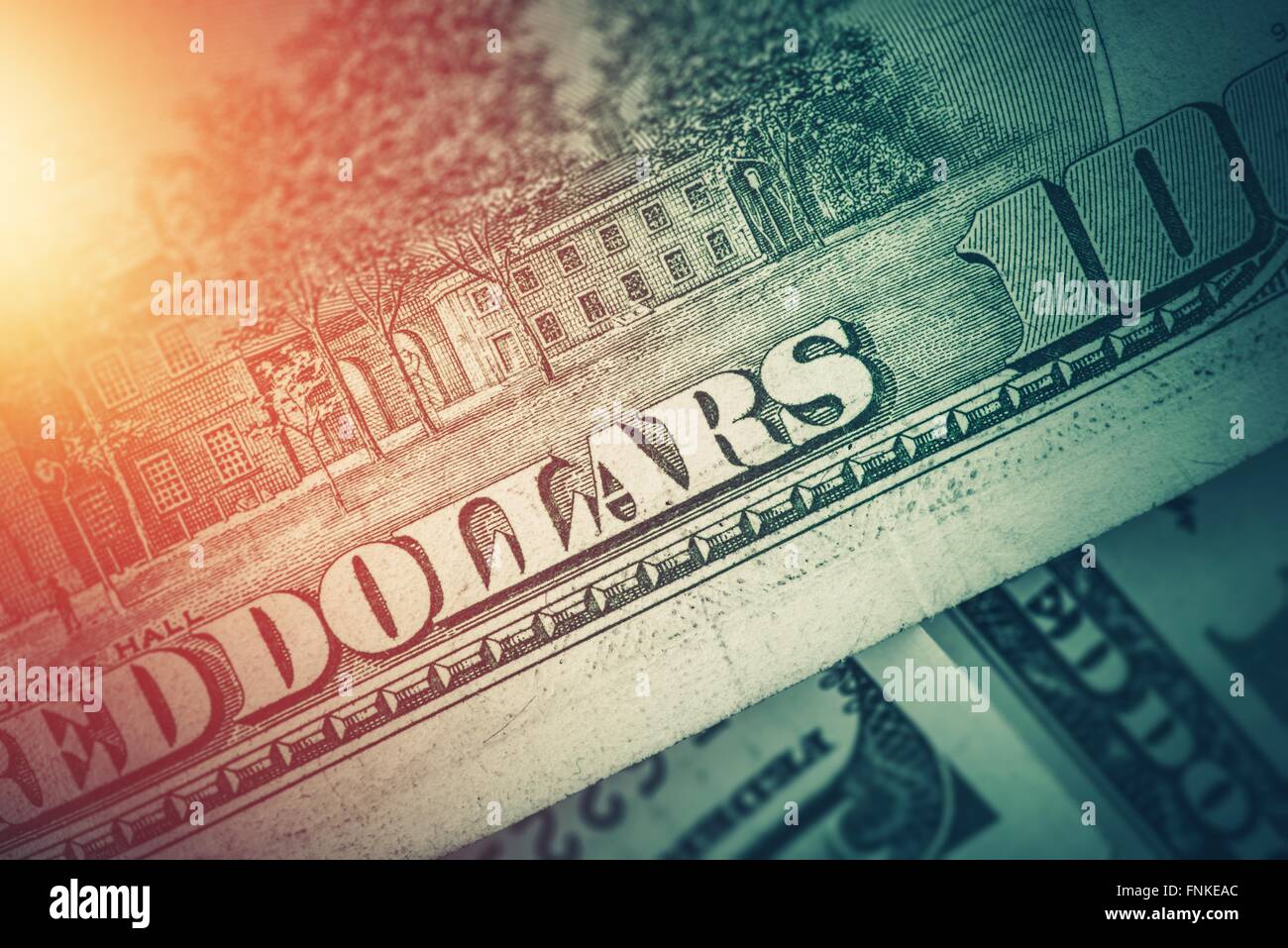 American Dollar Bills Background. Hundred Dollars Backdrop Stock Photo ...