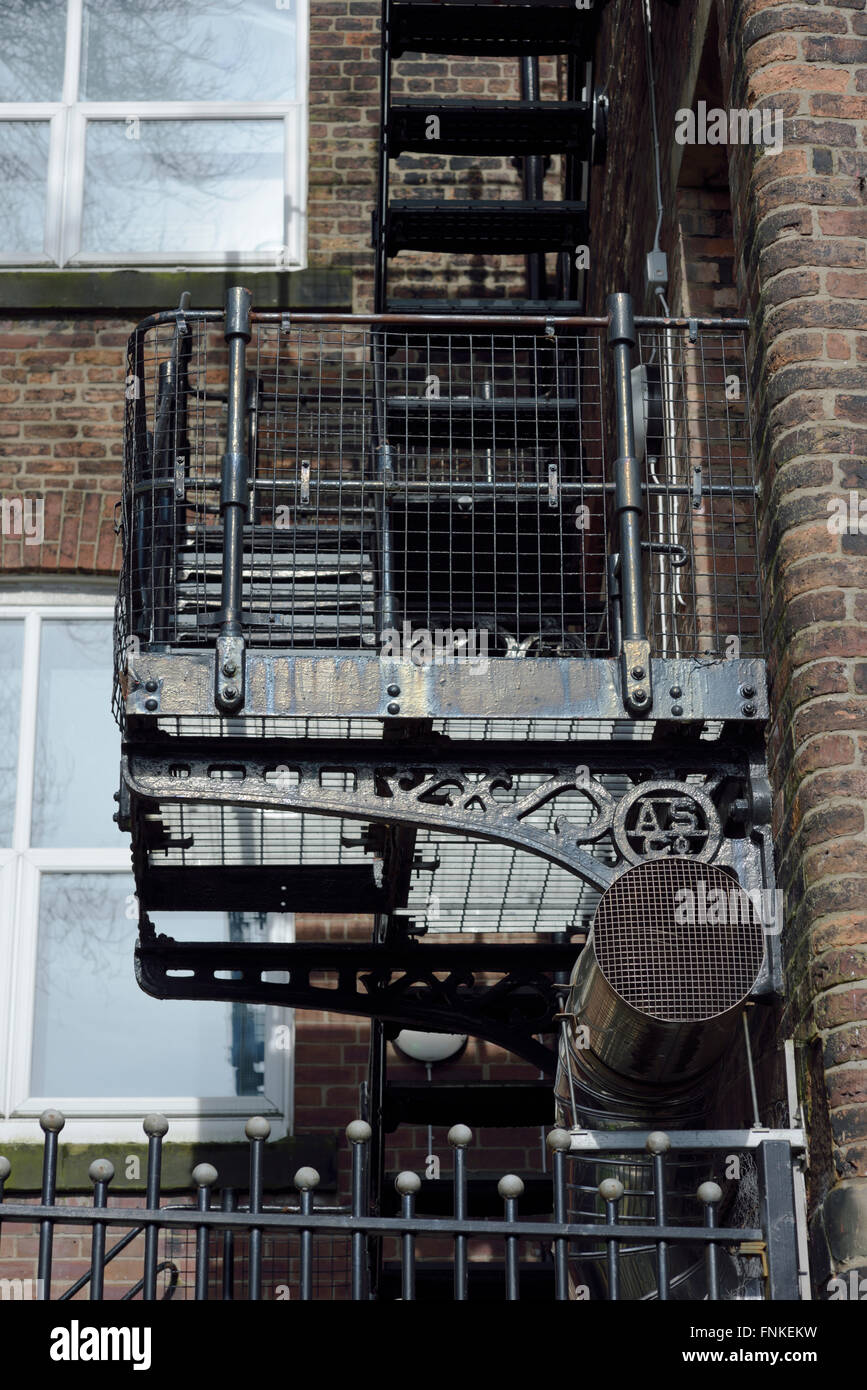 Wrought iron fire escape hi-res stock photography and images - Alamy