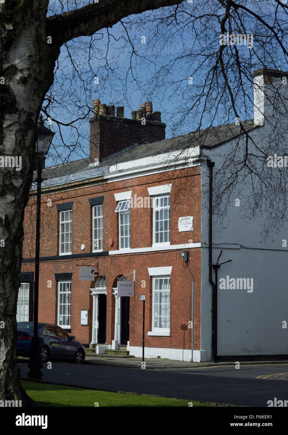 Two storey terrace of two bay houses in St Marys Place bury lancashire ...