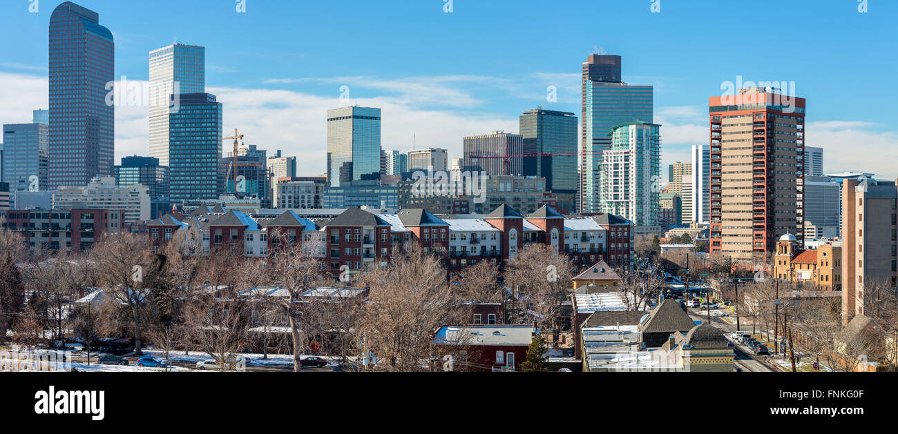 Denver skyline panoramic hi-res stock photography and images - Alamy