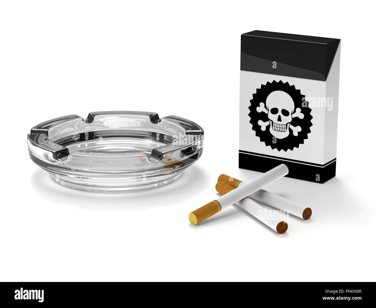 Stop smoking campaign, Cigarettes, Ashtray, Cigar box Stock Photo - Alamy