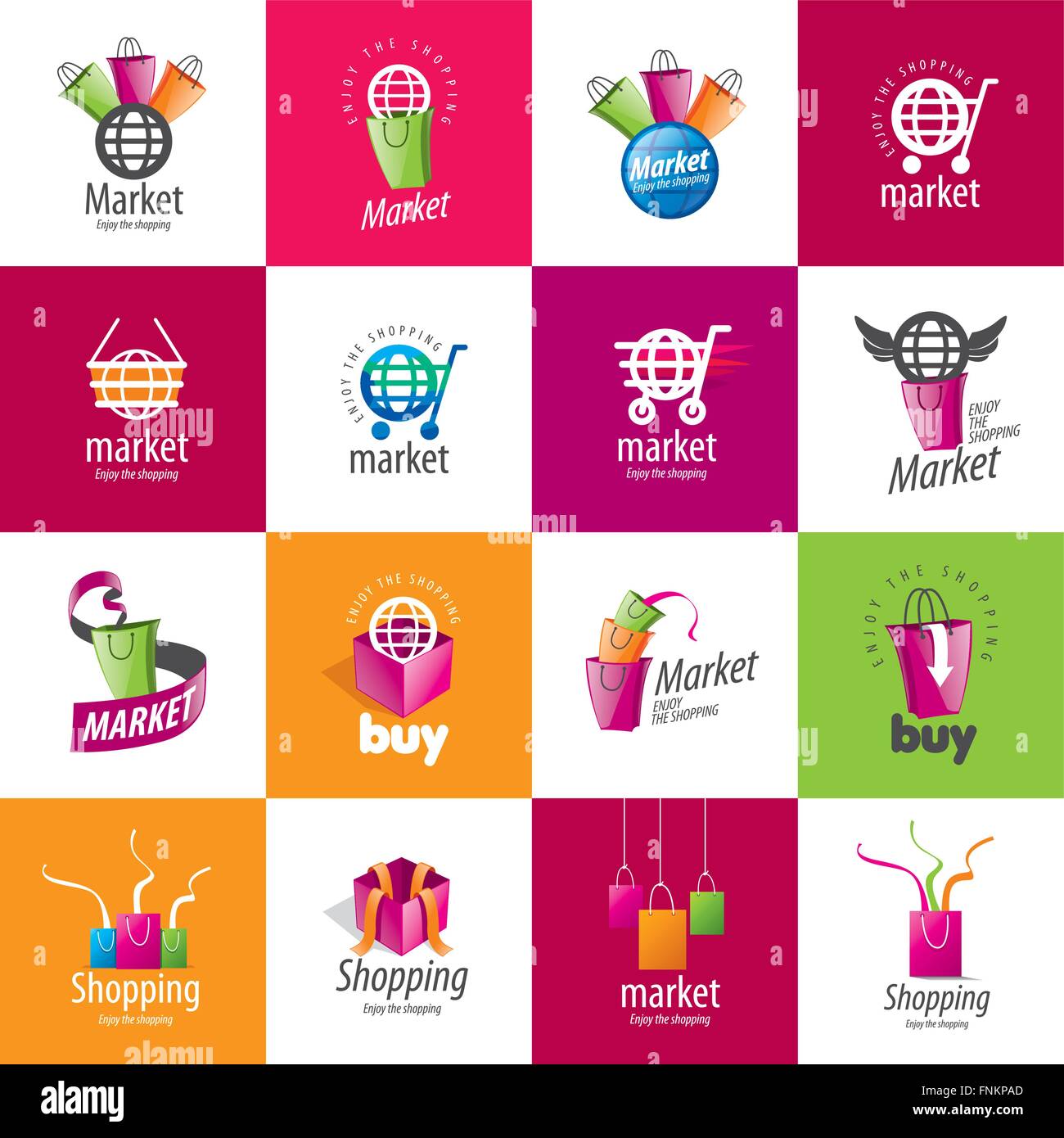 vector shopping logo Stock Vector Image & Art - Alamy