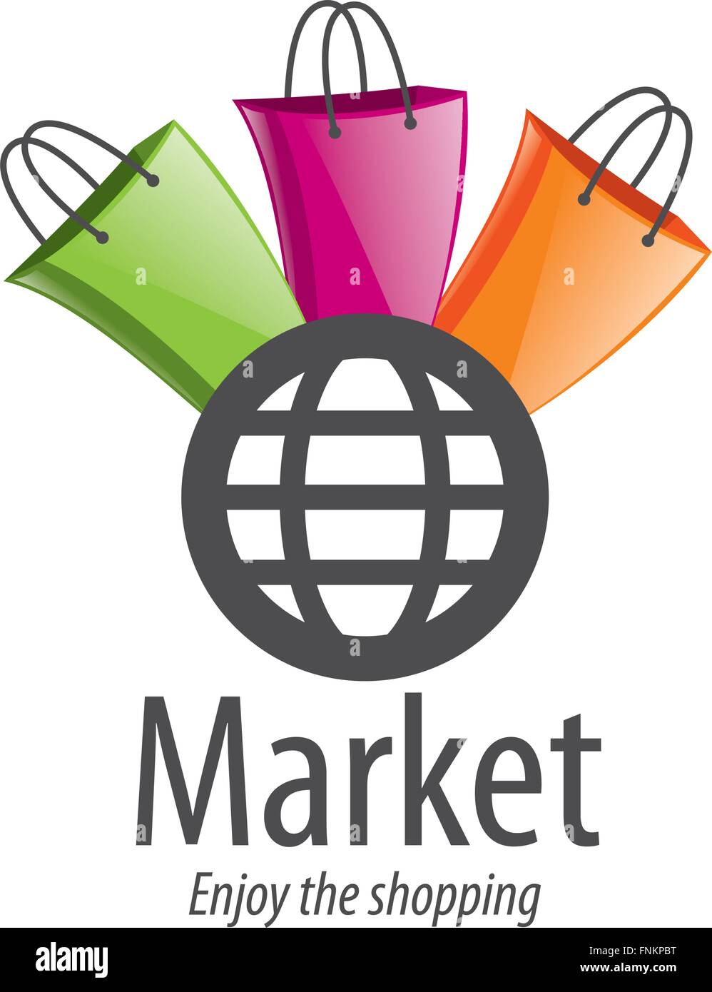 vector shopping logo Stock Vector Image & Art - Alamy