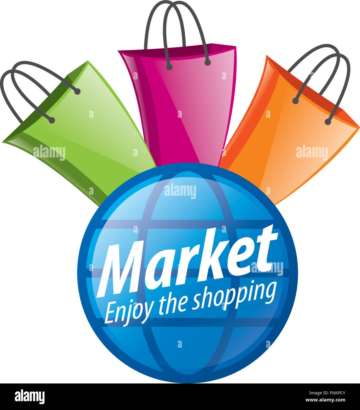 vector shopping logo Stock Vector Image & Art - Alamy