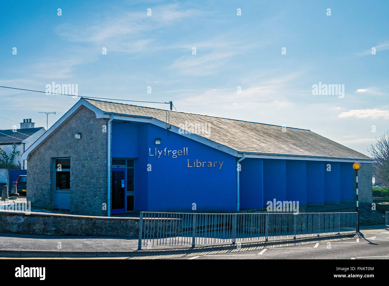 Amlwch Library Anglesey North Wales Uk Stock Photo - Alamy