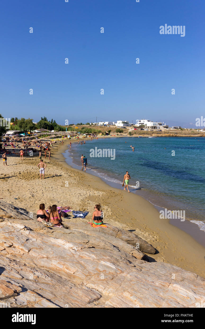 Greece, Cyclades, Paros Island, Pounda beach Stock Photo - Alamy