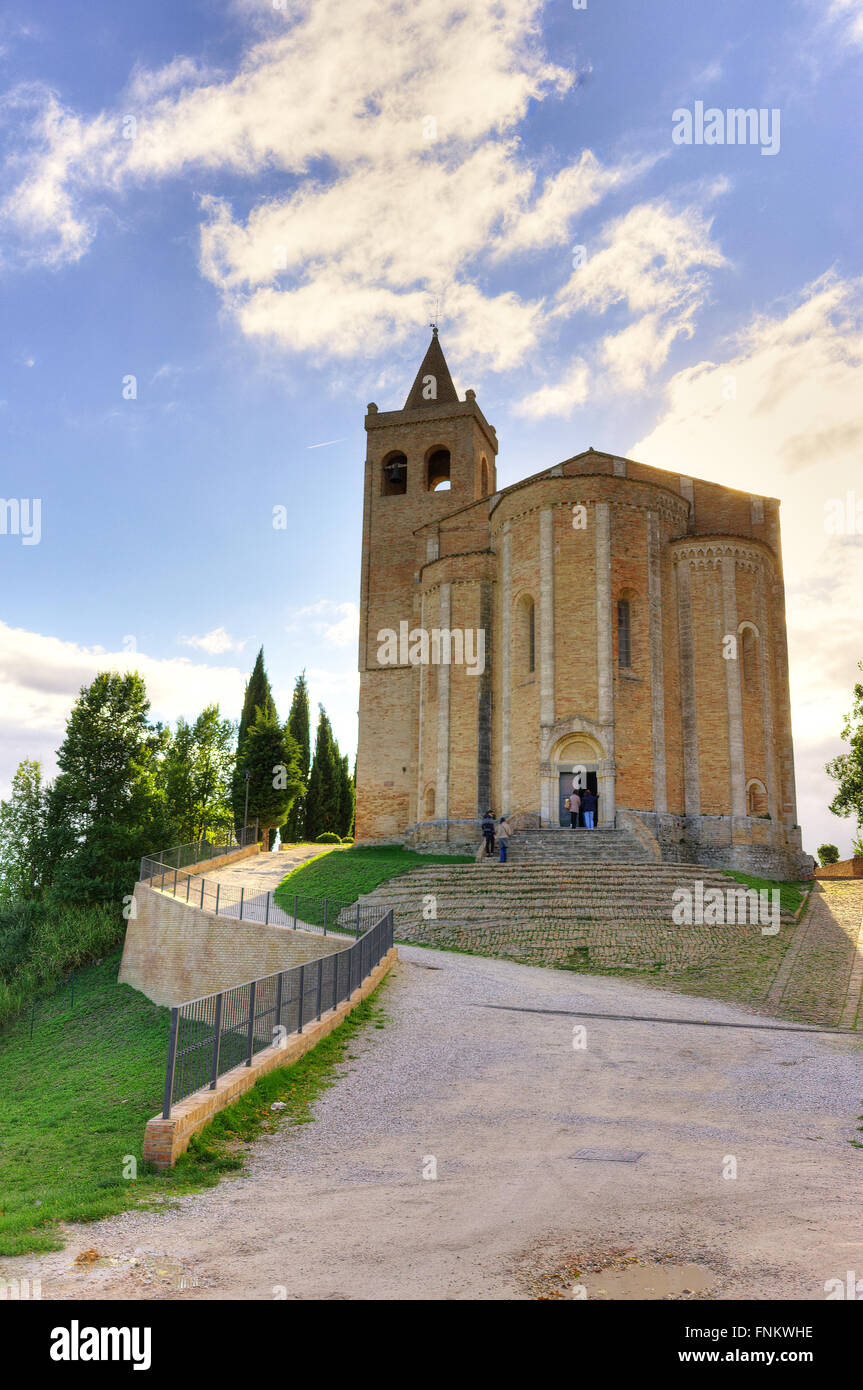 Italy, Marche, Offida, Santa Maria della Rocca church Stock Photo - Alamy