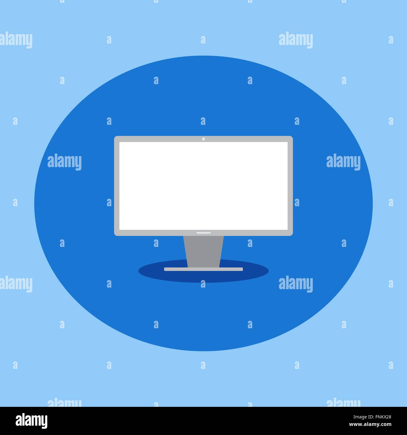 flat icon computer monitor Stock Vector Image & Art - Alamy