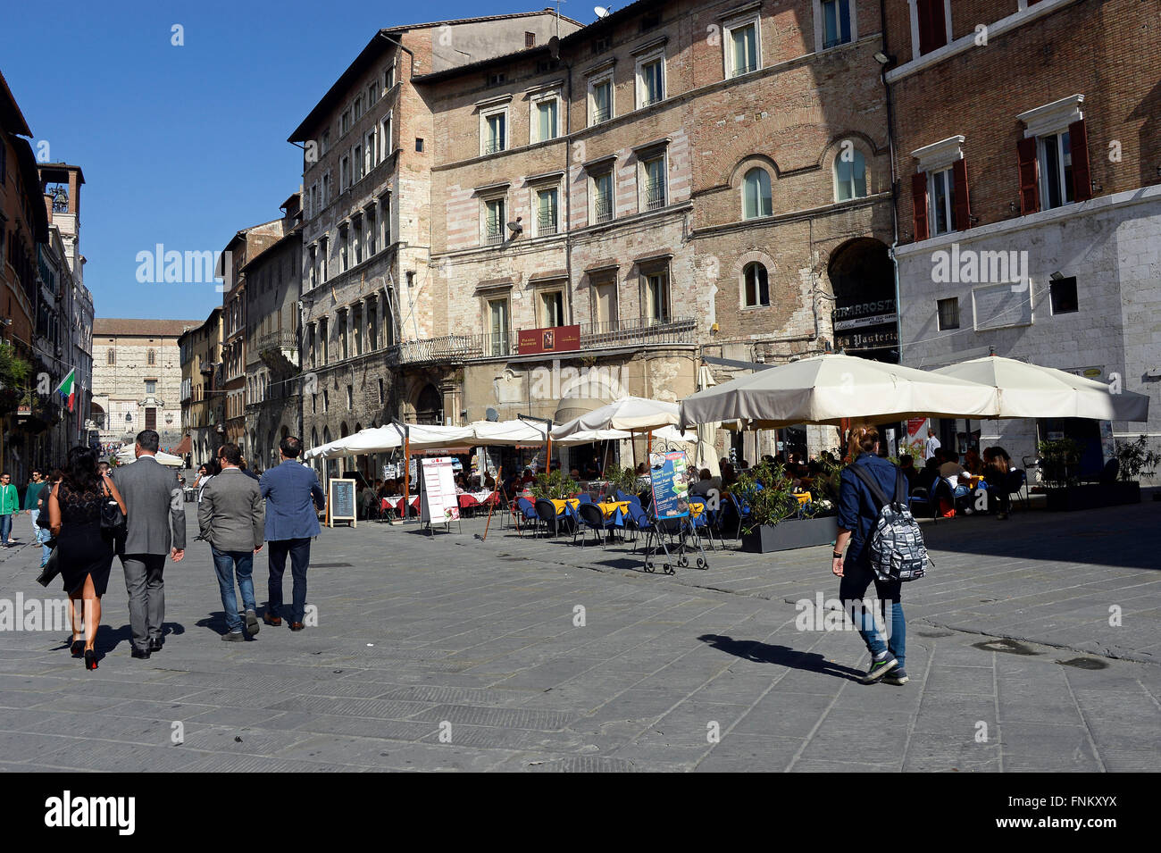 Italy, Umbria, Perugia, Corso Vannucci Stock Photo - Alamy
