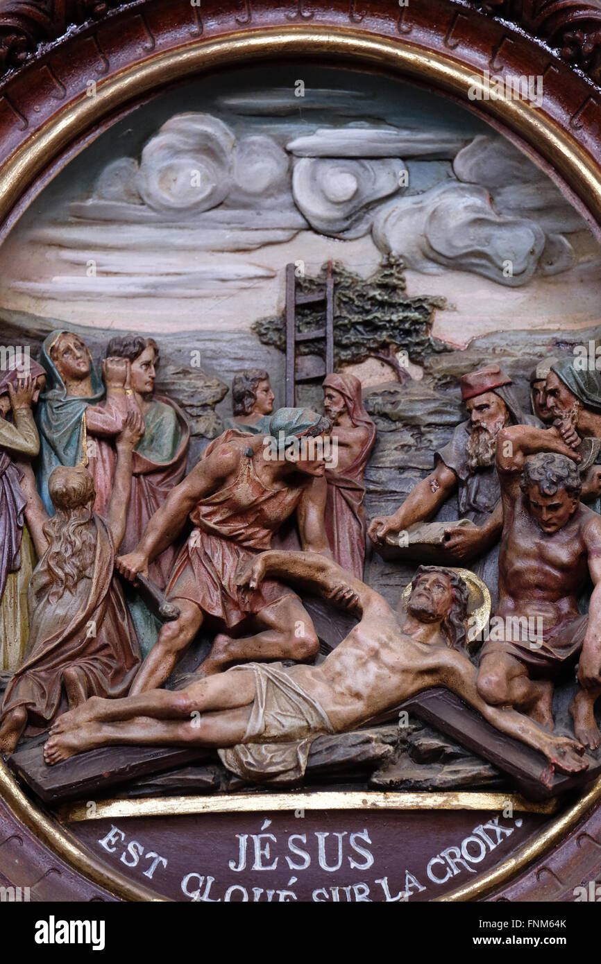 Via dolorosa 11th station hi-res stock photography and images - Alamy