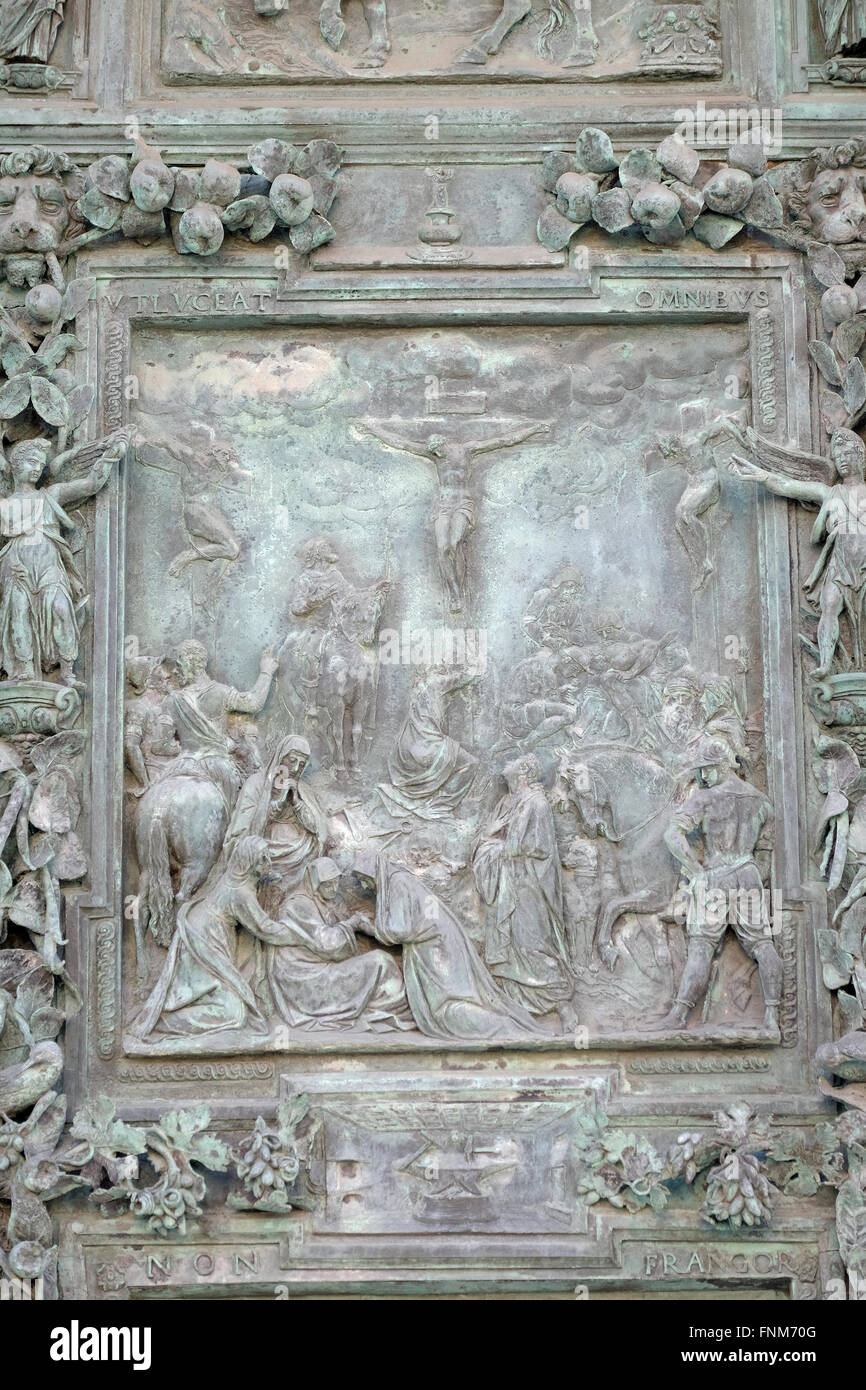 The Crucifixion of Jesus Christ, sculpture panel from Giambologna's ...