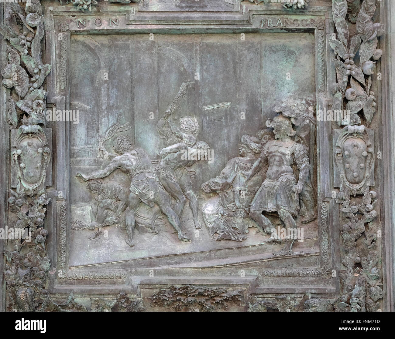Flagellation of Jesus, sculpture work panel from Giambologna's school ...