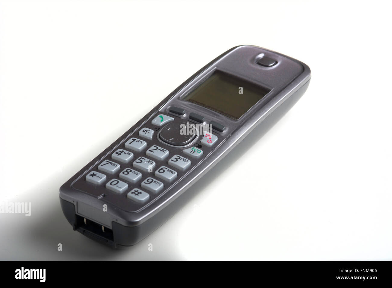 gray phone on a white background Stock Photo - Alamy